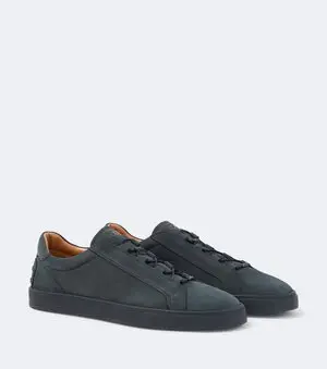 TOD'S Leather Sneakers With Lace-up Closure - Blue