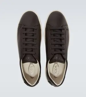 TOD'S Leather Sneakers - Brown