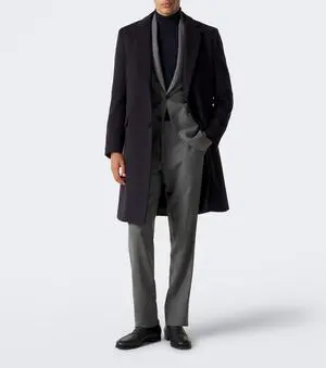 LARDINI Virgin Wool Overcoat