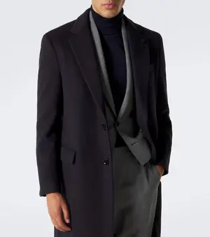 LARDINI Virgin Wool Overcoat