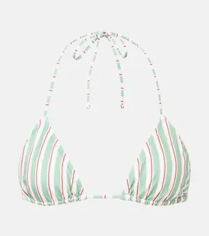 BANANHOT Bell Striped Bikini Top