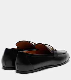TOD'S Barretta Leather Loafers - Black
