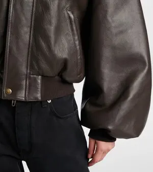 Balenciaga Round Taxi Leather Jacket