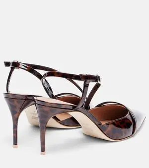 MALONE SOULIERS Valeria 70 Patent Leather Slingback Pumps