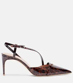 MALONE SOULIERS Valeria 70 Patent Leather Slingback Pumps
