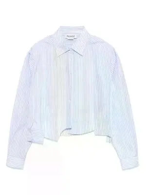 Monse Paneled Cropped Shirt