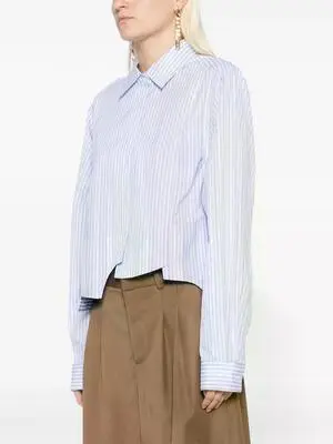 Monse Paneled Cropped Shirt