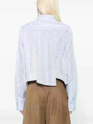 Monse Paneled Cropped Shirt