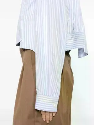 Monse Paneled Cropped Shirt