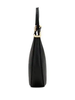 Marc Jacobs The Leather Crescent Dual Shoulder Bag - Black