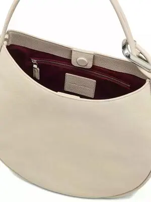 Marc Jacobs The Leather Crescent Large Dual Shoulder Bag - Neutrals