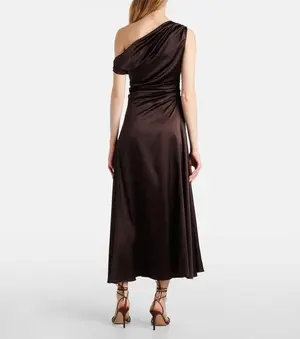 Staud Phare Silk-blend Satin Cocktail Dress