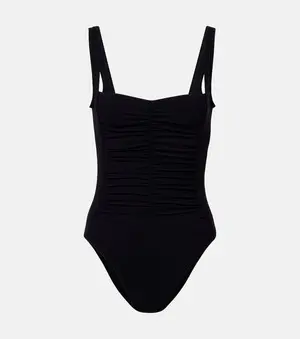 KARLA COLLETTO Ruched Swimsuit - Black