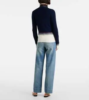 Valentino Garavani Striped Virgin Wool Cardigan