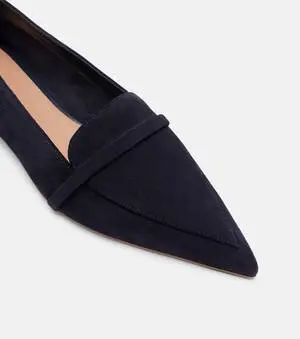 MALONE SOULIERS Dora 10 Suede Loafers - Blue