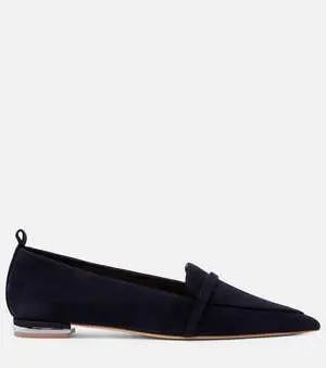 MALONE SOULIERS Dora 10 Suede Loafers - Blue
