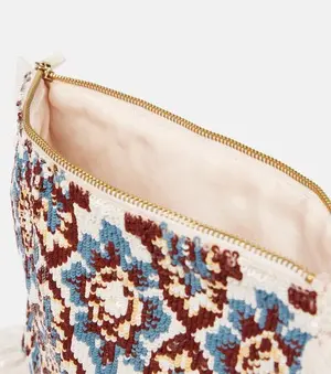 La DoubleJ Sequined Pouch