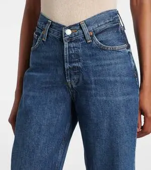 AGOLDE V-waist Baggy Straight Jeans In Nexus Wash
