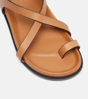 A.emery Jalem Slim Leather Sandals - Brown