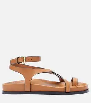 A.emery Jalem Slim Leather Sandals - Brown