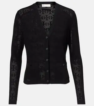 Tory Burch T Monogram Jacquard Cardigan