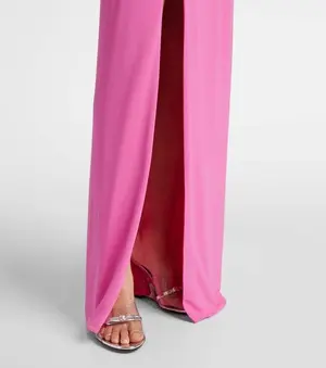Versace Safety Pin Draped Gown