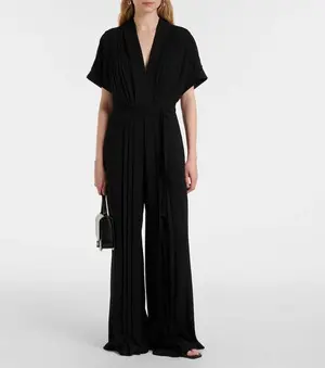 JOSEPH Sofia Plisse Jumpsuit - Black