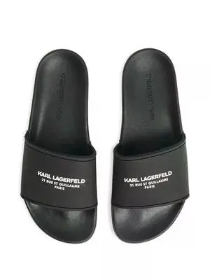Karl Lagerfeld Logo-print Slides