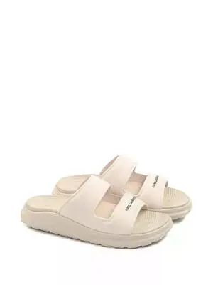 Karl Lagerfeld Logo-print Slides - Neutrals