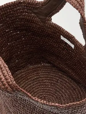 SENSI STUDIO Woven Raffia Bolso Playero Tote