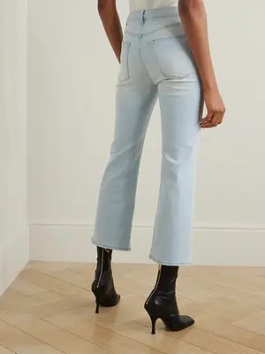 FRAME Reboot Crop High-rise Bootcut Jeans