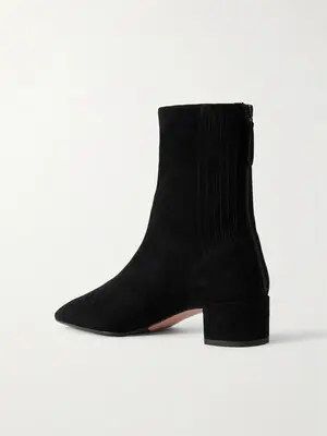 AQUAZZURA Saint Honoré 35 Suede Ankle Boots