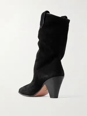 AQUAZZURA Boogie 70 Suede Ankle Boots