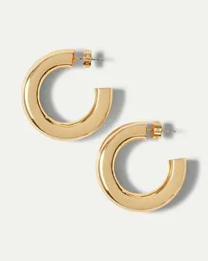 Veronica Beard Everyday Hoop Earrings - Gold