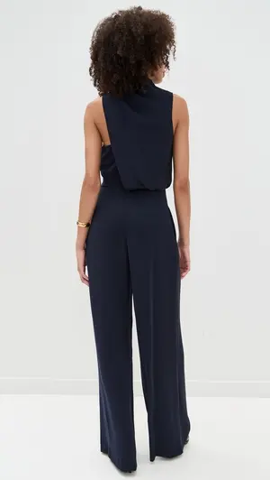 Black Halo Floella Jumpsuit - Navy