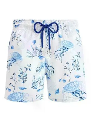 Vilebrequin Medusa And Shells Swim Shorts - White