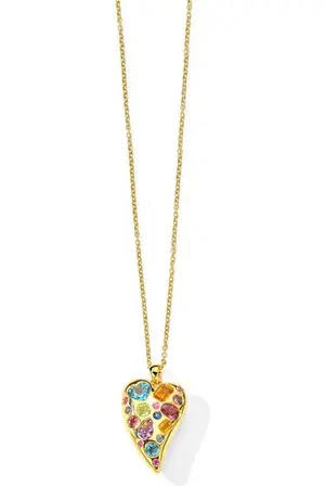 Ippolita Rock Candy Valentina Crystal Heart Pendant Necklace - Gold