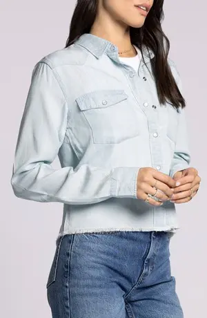 THREAD & SUPPLY Tillie Chambray Snap-up Shirt