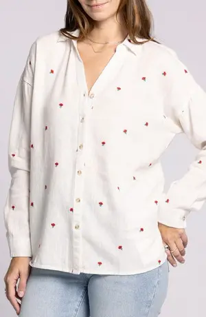 THREAD & SUPPLY Vena Oversized Button-up Shirt