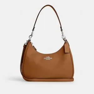 COACH® Teri Hobo Bag - Pebbled Leather/silver/light Saddle