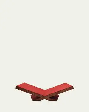 Assouline Culture Classic Leather Bookstand - Red