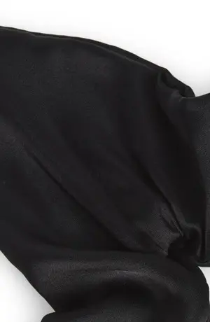 Lele Sadoughi Square Satin Scrunchie - Jet