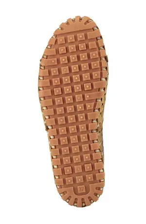 SPRING STEP SHOES Laser-cut Leather Flat - Light Brown