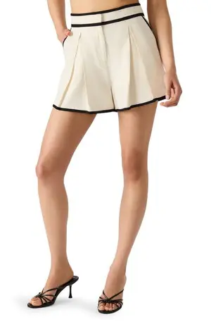 Steve Madden Fable Linen Blend Shorts - Natural