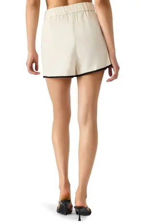 Steve Madden Fable Linen Blend Shorts - Natural