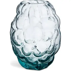 KOSTA BODA Moss Circular Glass Vase - Blue
