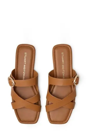 STUART WEITZMAN Villa Slide Sandal - Macchiato