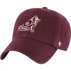 '47 Texas A&m Aggies Clean Up Adjustable Cap - Maroon