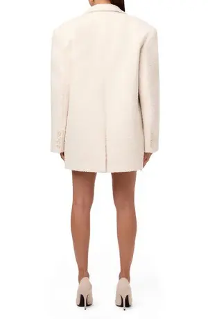 Naked Wardrobe Longline Bouclé Blazer