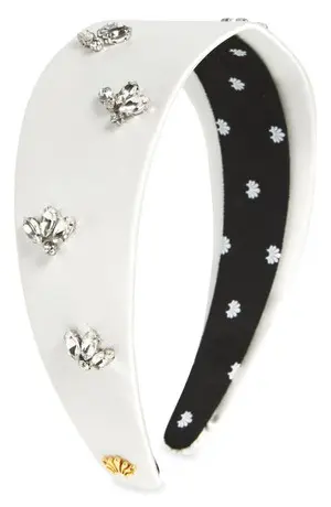 Lele Sadoughi Brigitte Vine Embellished Headband - Ivory